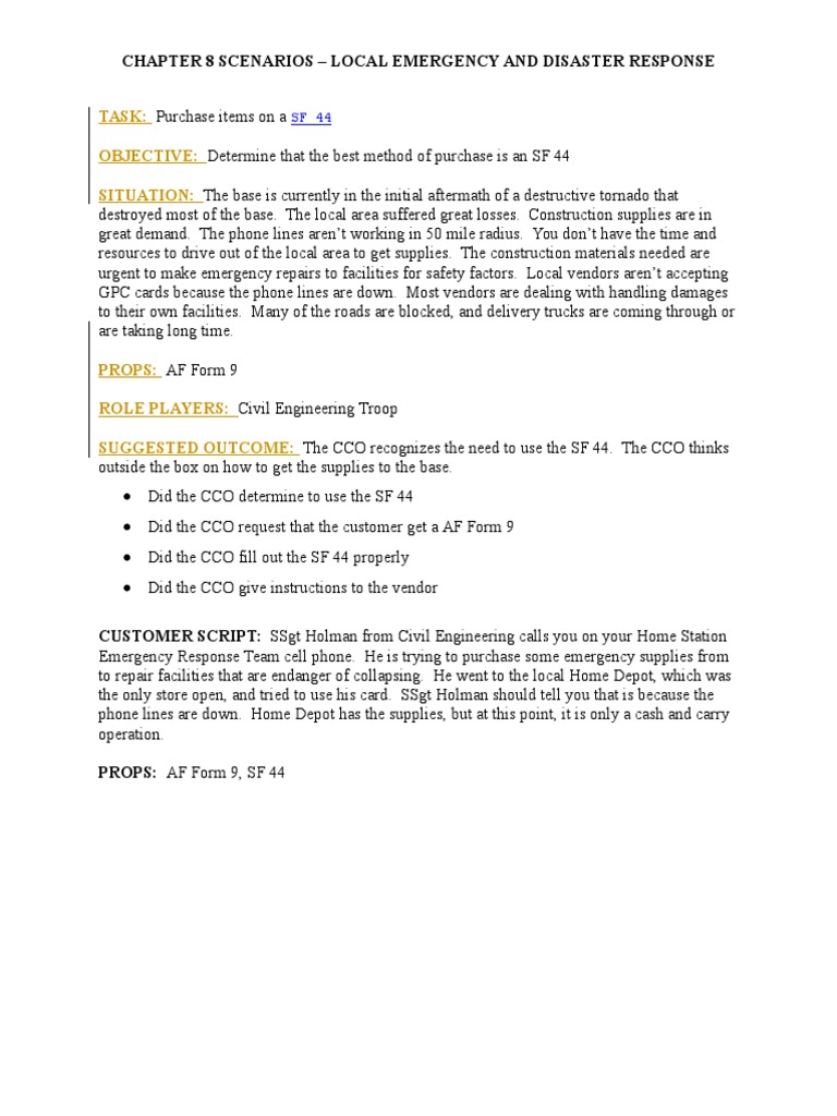 SF 44 Puchase Order | Payments | Cheque | Free 30-day Trial | Scribd