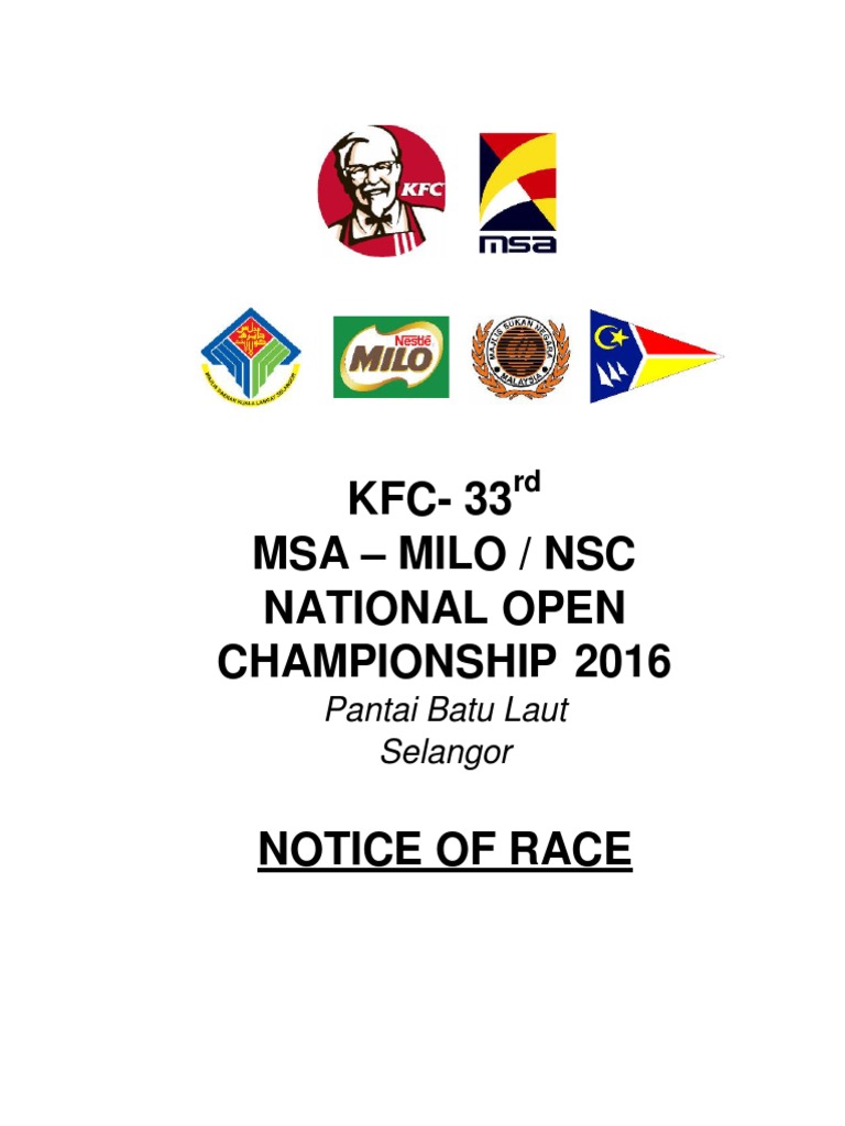 Nor - Kfc-Msa-Milo-Nsc National Open Champioship 2016 - Updated 28-9-16 ...