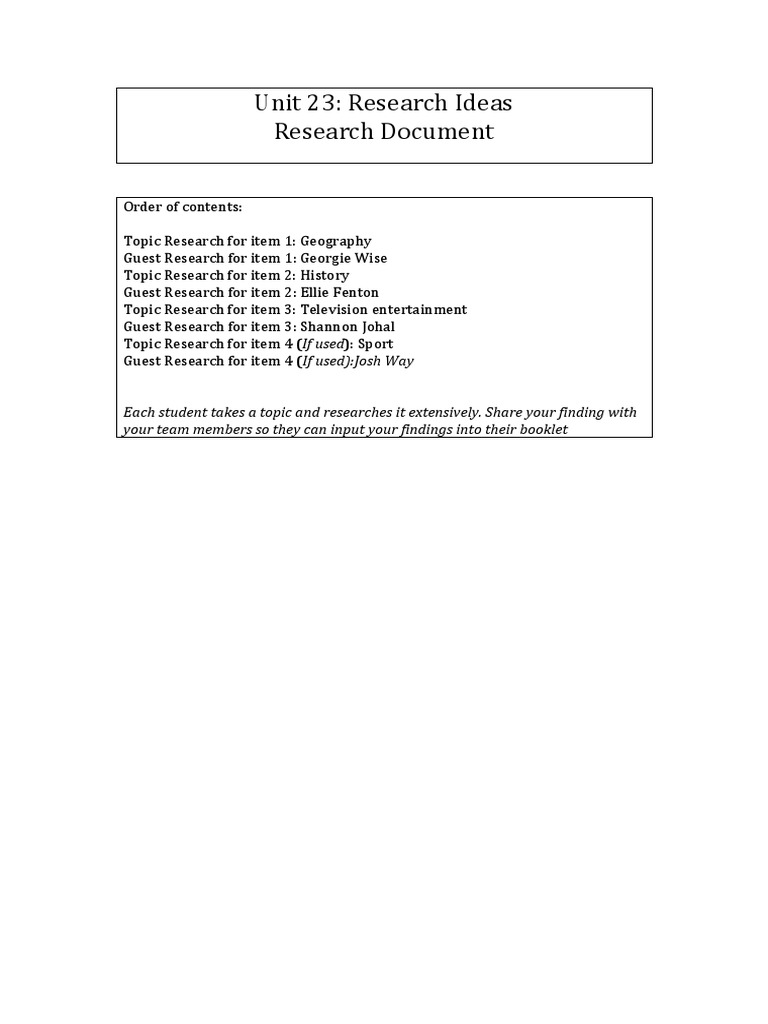 Unit 36 - Research Booklet-2 | PDF | Politics | Travel