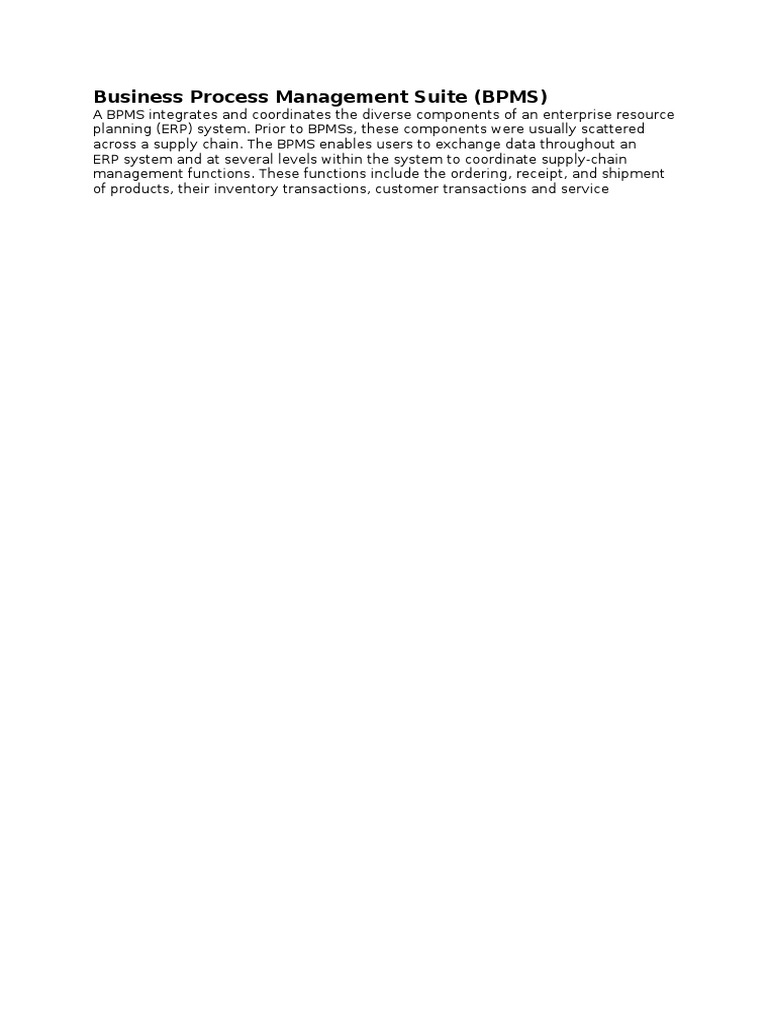 Business Process Management Suite Overview | PDF | Computers