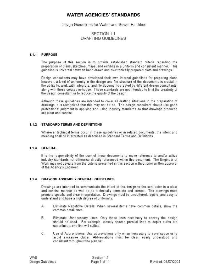 1.1 DraftingGuidelines PDF | PDF | Seal (Emblem) | Specification ...