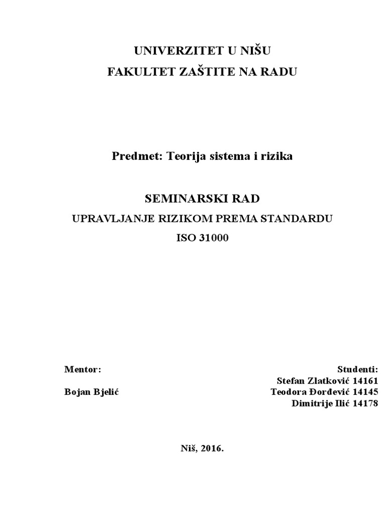 Seminarski | PDF