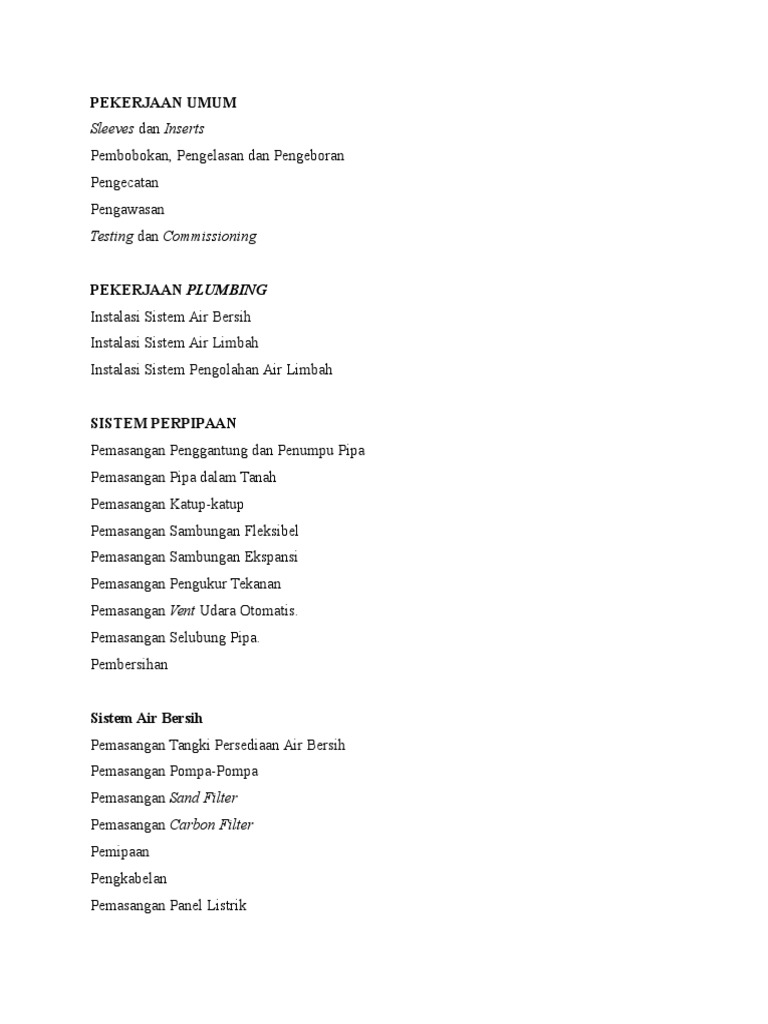 WBS Mep | PDF