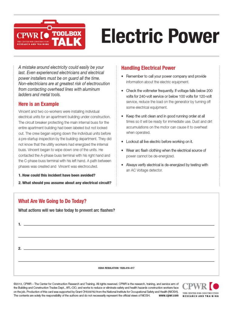 Electrical Power Safety | PDF