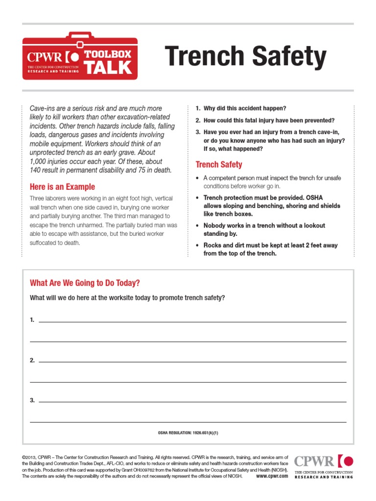 Trench Safety | PDF