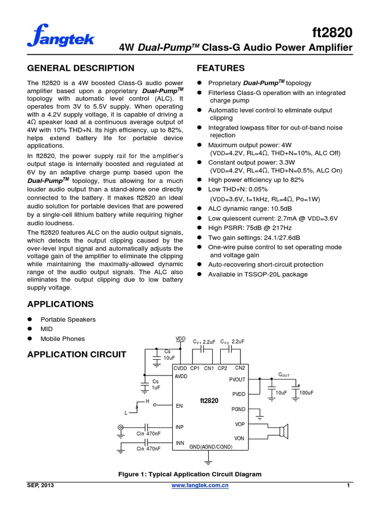 ft2820 | Amplifier | Capacitor