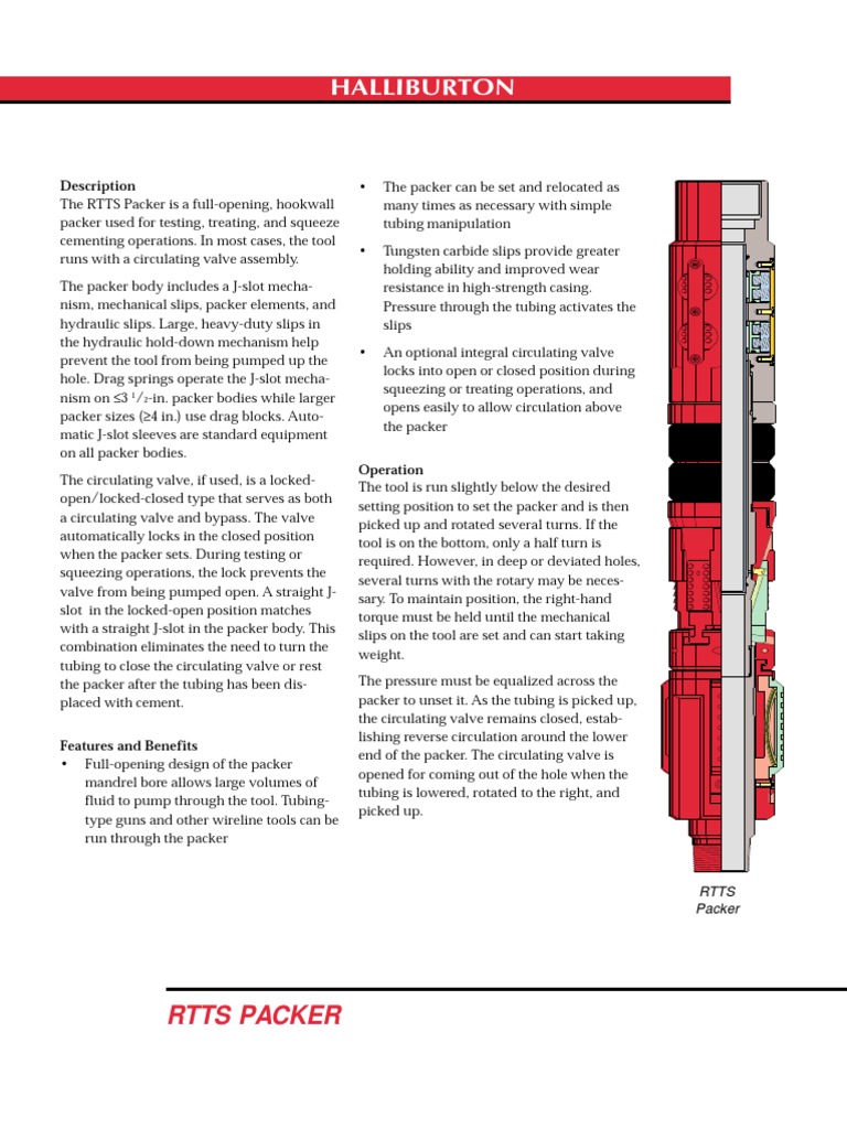 Rtts Packer | PDF | Valve | Pump