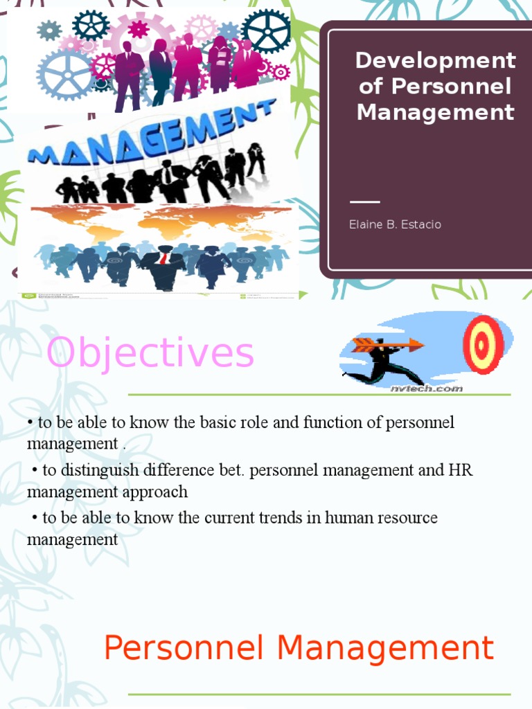 Evolution of Personnel Management | PDF | Human Resource Management ...