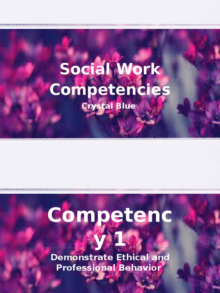 10 social work competencies | Competence (Human Resources) | Evaluation