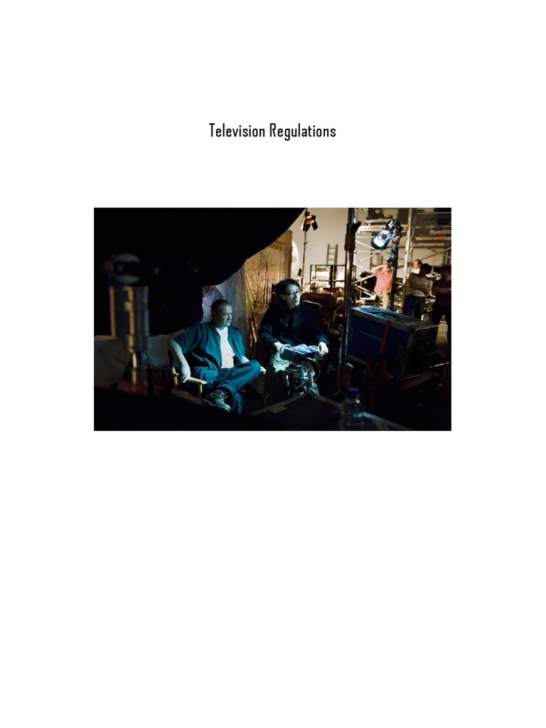 Television Regulations | PDF | Advertising | Focus Group