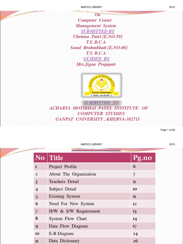 Computer Center Management System | PDF
