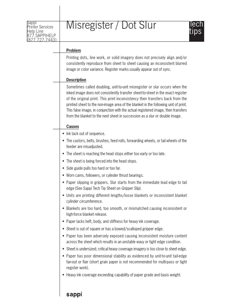 Misregistration Issues in Printing | PDF | Paper | Printing