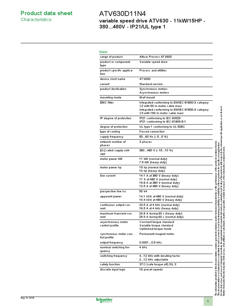 Altivar Process ATV600 ATV630D11N4 | PDF | Relay | Analogue Electronics