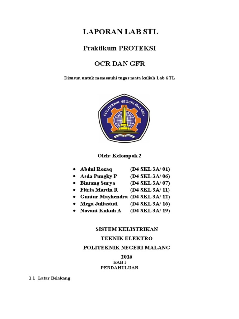 Laporan Proteksi Kelistrikan | PDF