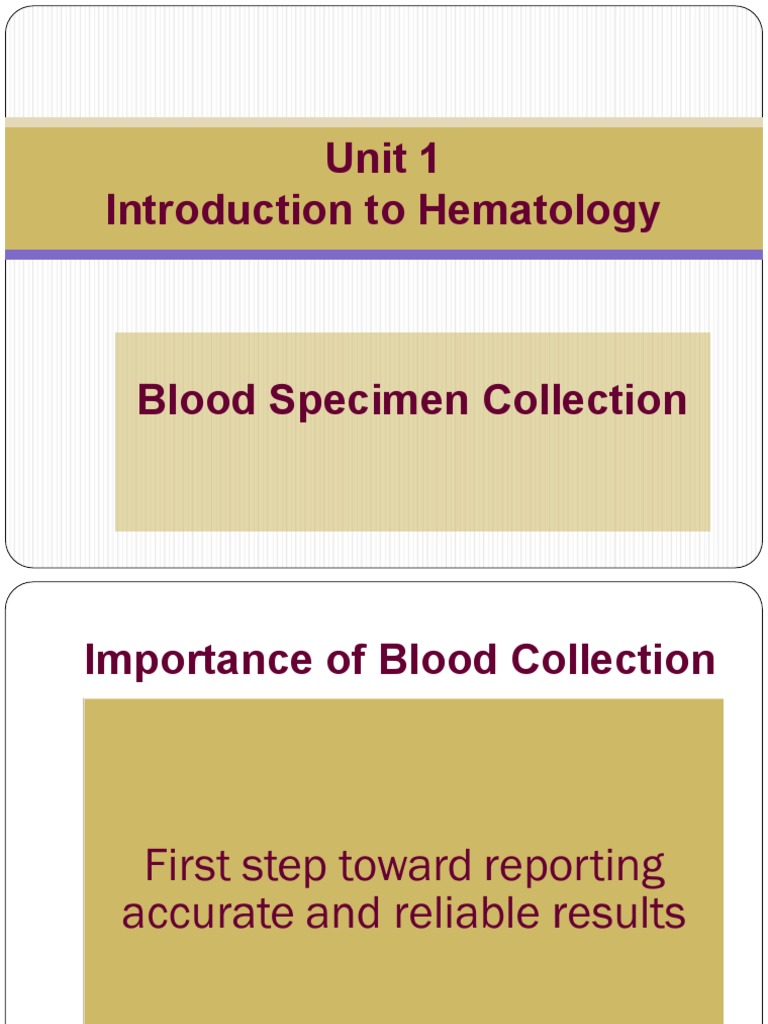 3 Blood Specimen Collection | PDF | Ethylenediaminetetraacetic Acid ...