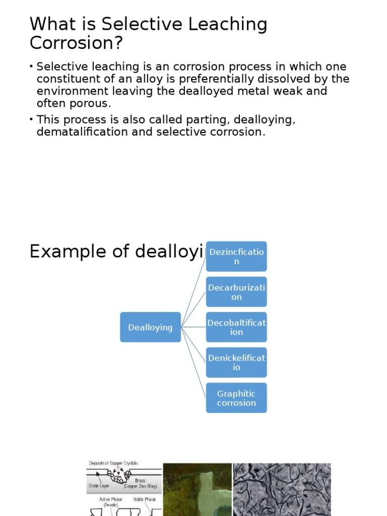 What Is Selective Leaching Corrosion? | PDF