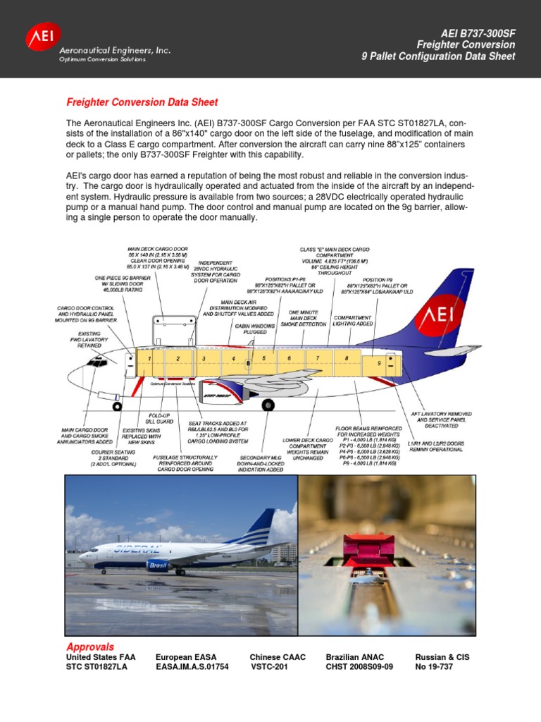 Freighter Conversion Data Sheet: Aeronautical Engineers, Inc | PDF ...