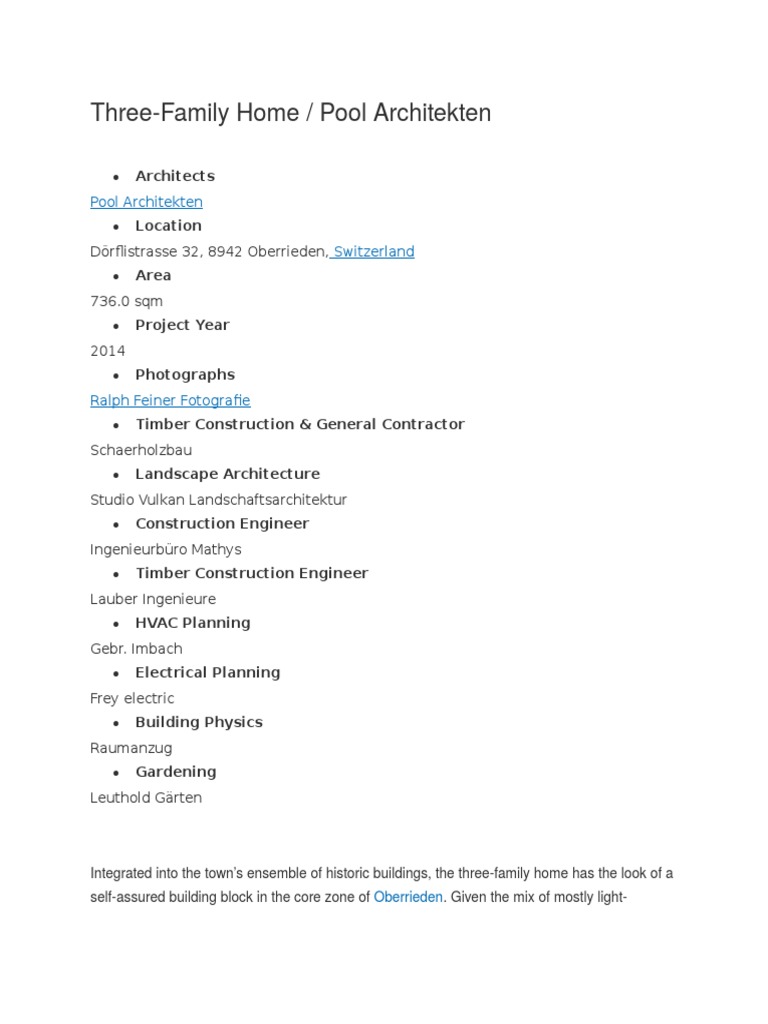 Three Family Home | PDF | Real Estate Law | Architectural Design