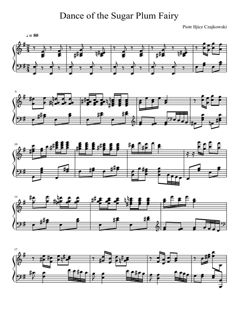 Dance of The Sugar Plum Fairy | PDF