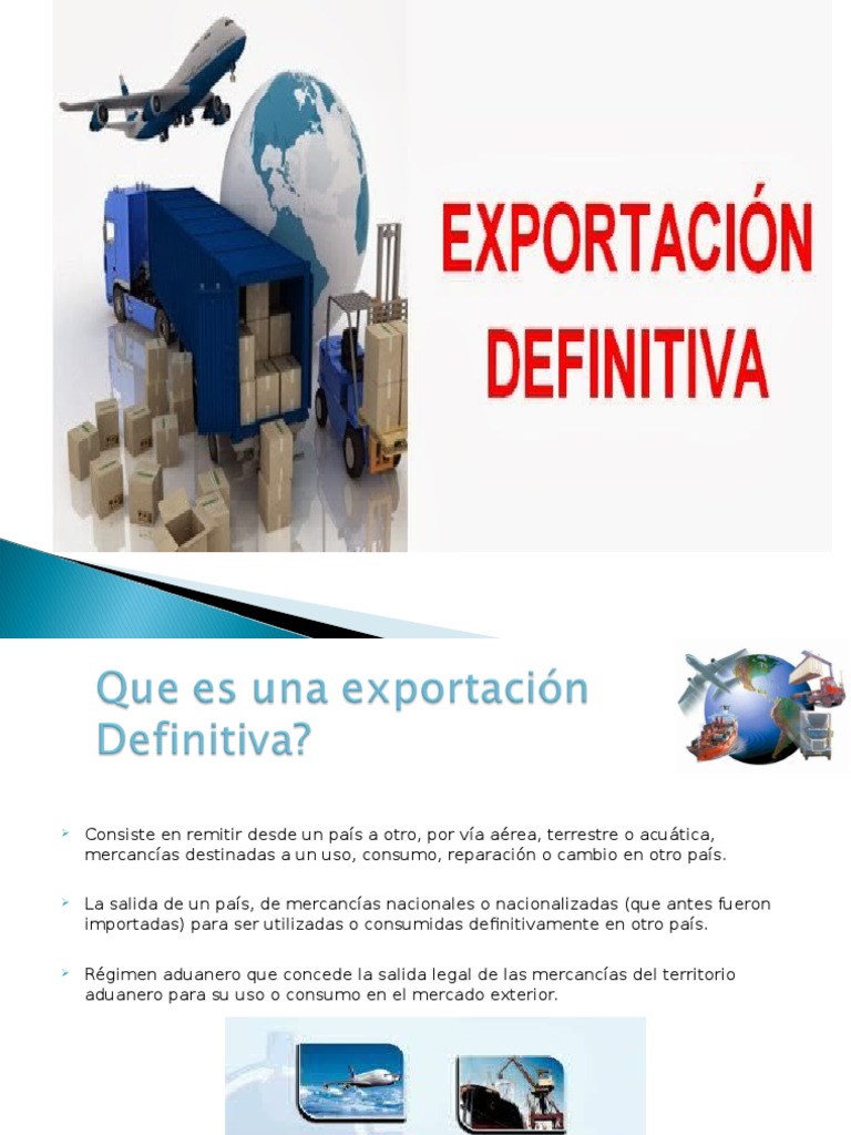 Exportacion Definitiva,,Mmm | aduana | Exportaciones