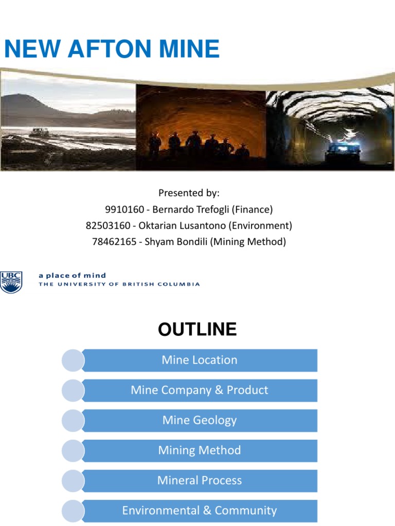 New Afton Presentation1 PDF | PDF | Mining | Mill (Grinding)