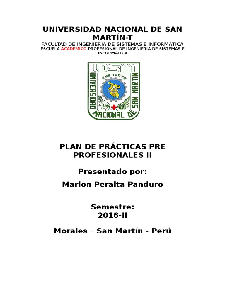 Plan de Practicas | PDF