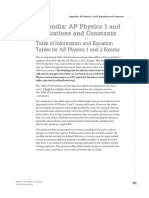 Reference Sheet AP Physics 1 | PDF | Standardized Tests | Advanced ...