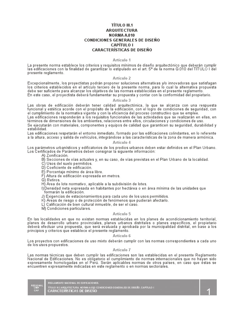 Reglamento Ilustrado A010 A020 A030 | PDF | Calle | Ascensor