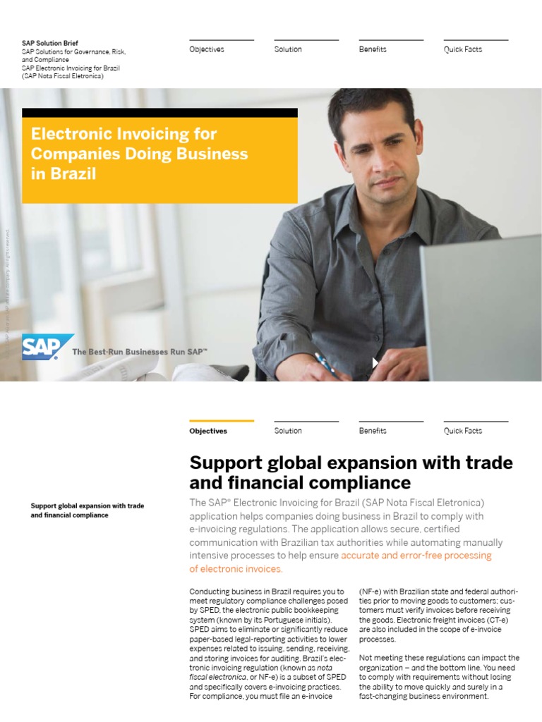 SAP E-Invoicing For Brazil | PDF | Invoice | Sap Se