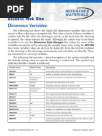 AutoCAD Variable Settings Guide | PDF | Engineering Tolerance | Angle