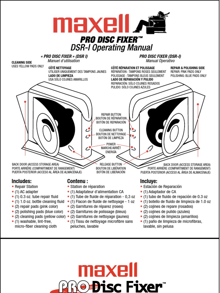 Maxell Pro Disc Fixer | PDF | Building Engineering | Electricity