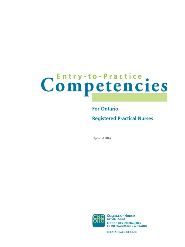 Entry To Practice RPN | PDF | Nursing | Competence (Human Resources)
