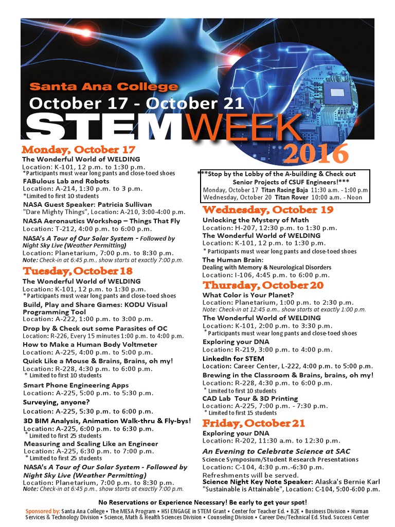 Stem Week Postcard 2016 Final PDF | PDF | Science | Technology (General)