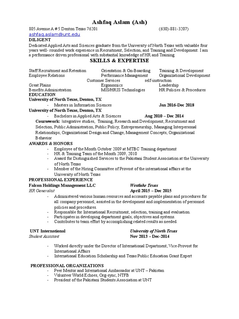 Ashfaq Resume | PDF