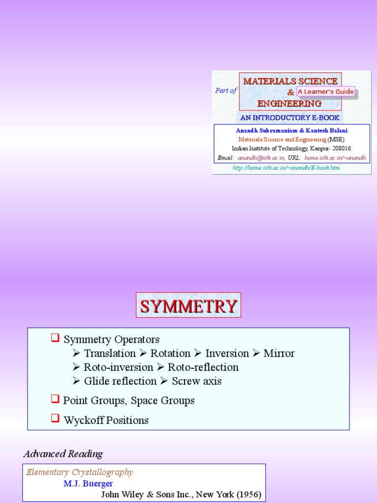 An Introduction to Symmetry Operators and Their Classification in ...
