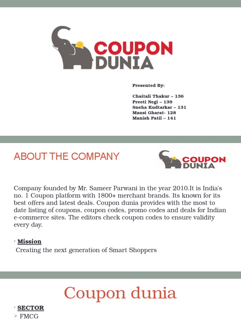 Coupon Dunia | PDF | Coupon | Retail