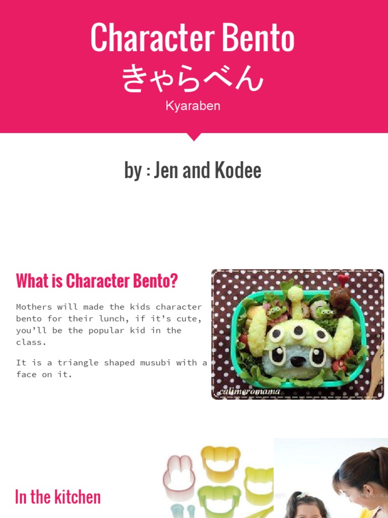 Character Bento | PDF