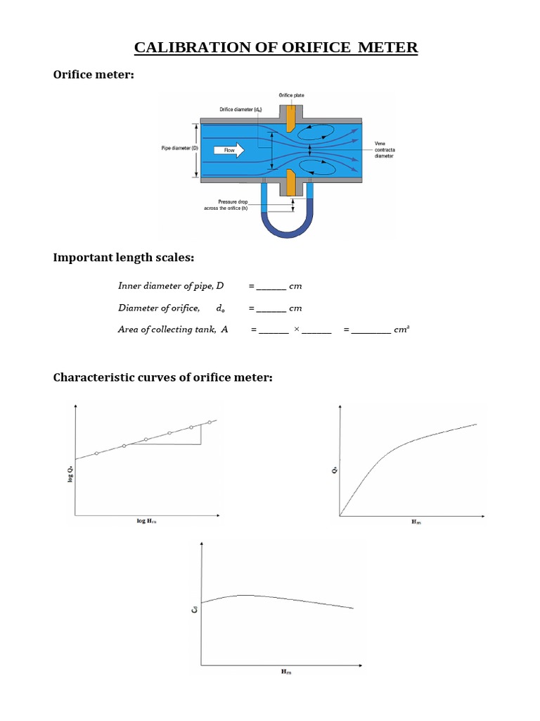 1a_ORIFICE METER_13Jan2015.pdf | Pressure Measurement | Calibration