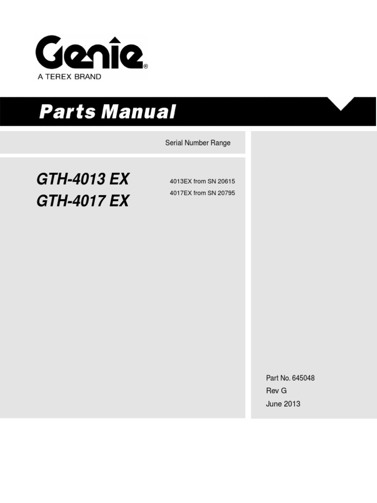 Manual de Partes Telehandler | PDF | Steering | Axle