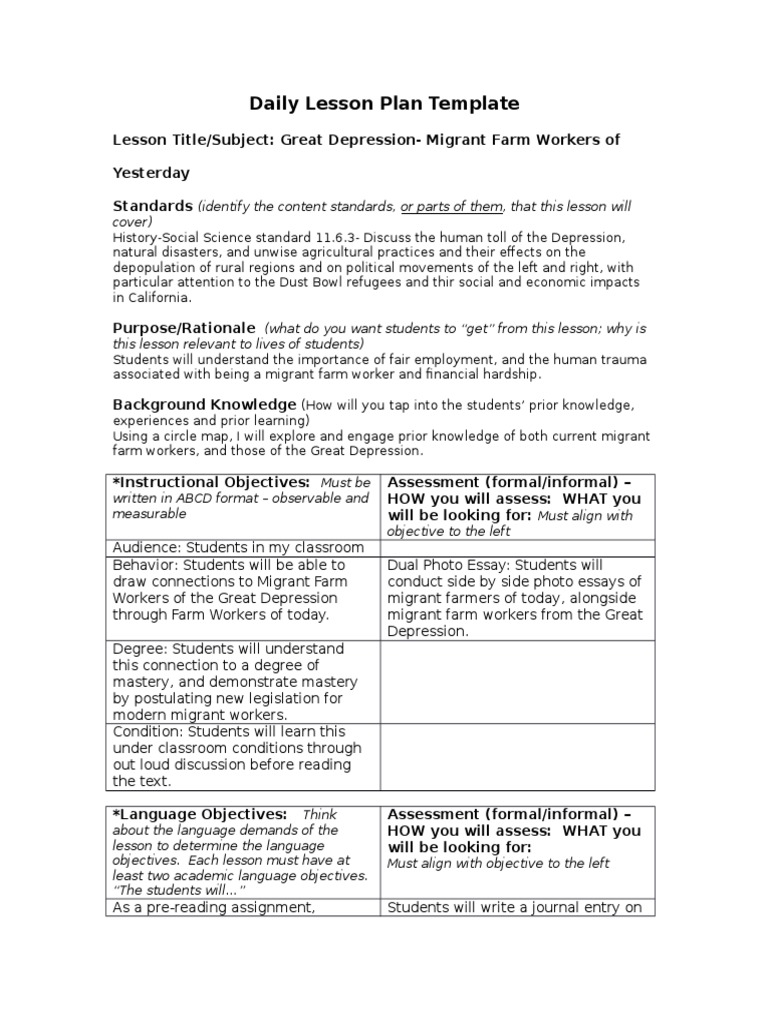Lesson Plan | PDF | Lesson Plan | Migrant Worker