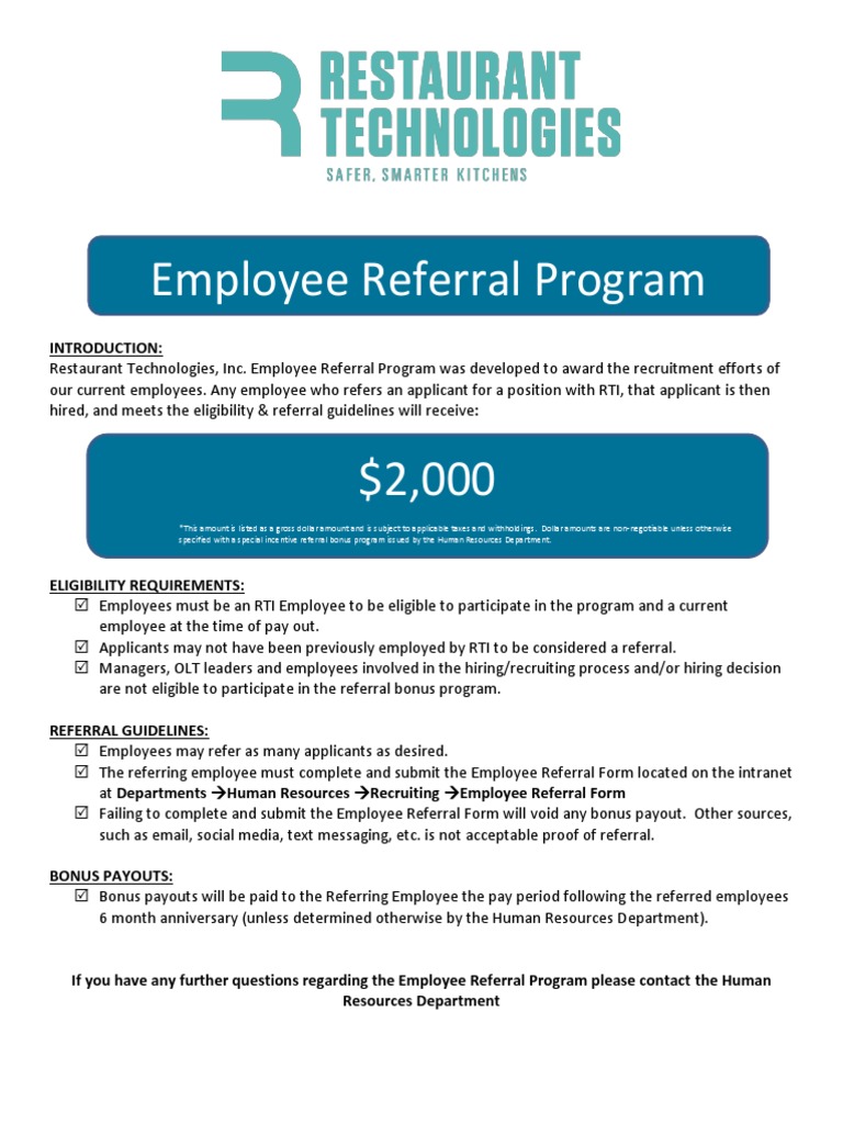 Employee Referral Guidelines PDF | PDF | Finance & Money Management