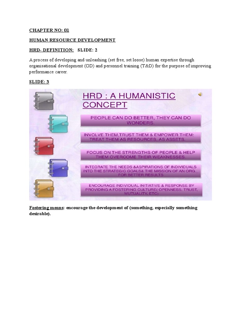 Human Resource Development Overview | PDF | Career & Growth