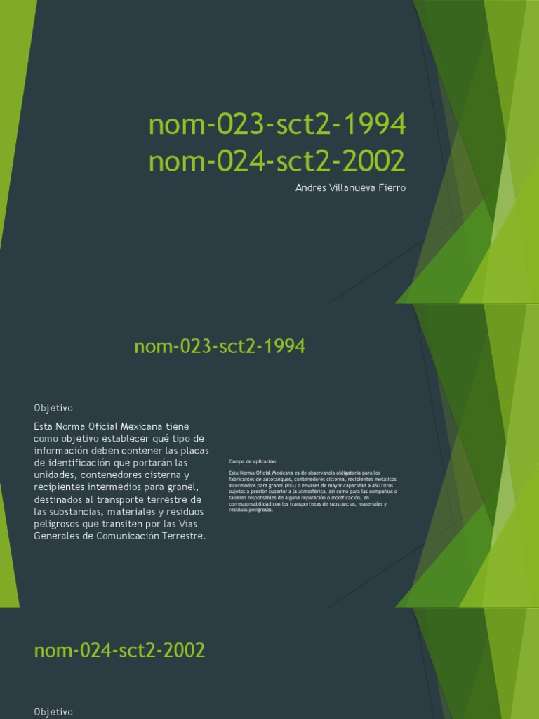 Nom-023-Sct2-1994 Nom-024-Sct2-2002 | PDF
