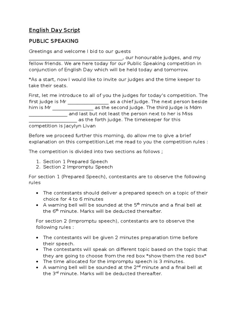 English Days Script | PDF | Public Sphere