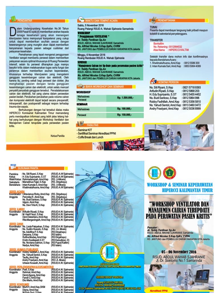 Brosur Workshop Dan Seminar Hipercci 3fold | PDF