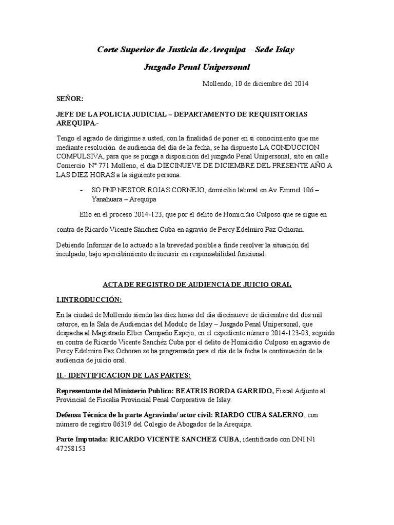 EXPEDIENTE | PDF | Procedimiento Criminal | Delito