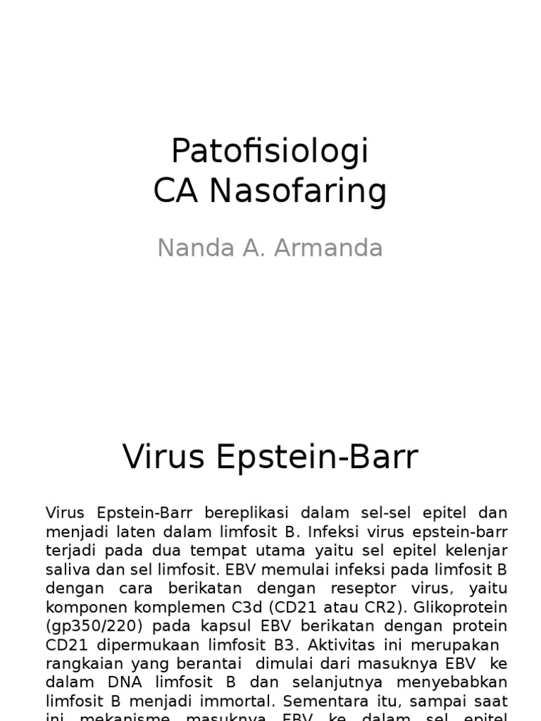 Patofisiologi CA Nasofaring | PDF