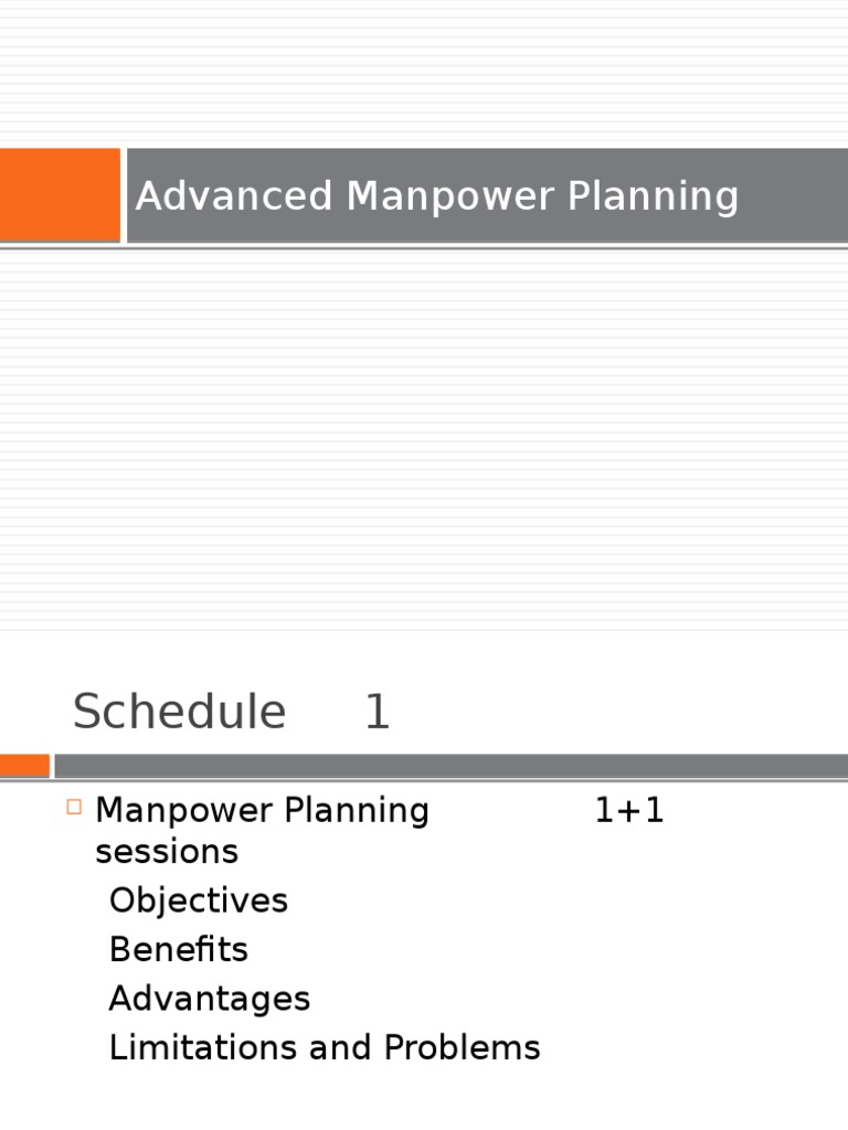 Manpower Planning | Download Free PDF | Competence (Human Resources ...