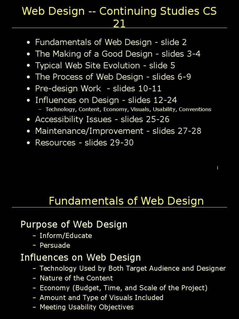 Web Design | PDF | Web Design | Websites