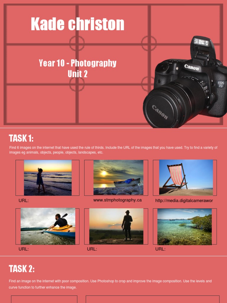 Photography Unit: Rule of Thirds Guide | PDF